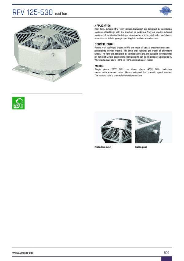 Huippuimuri RFV - Venture Industries